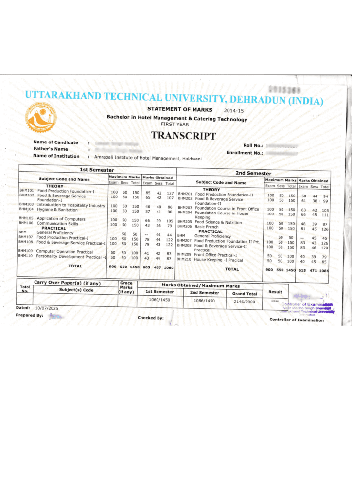 Get Your UTU Transcript: Technical Education - Worldwide Transcripts