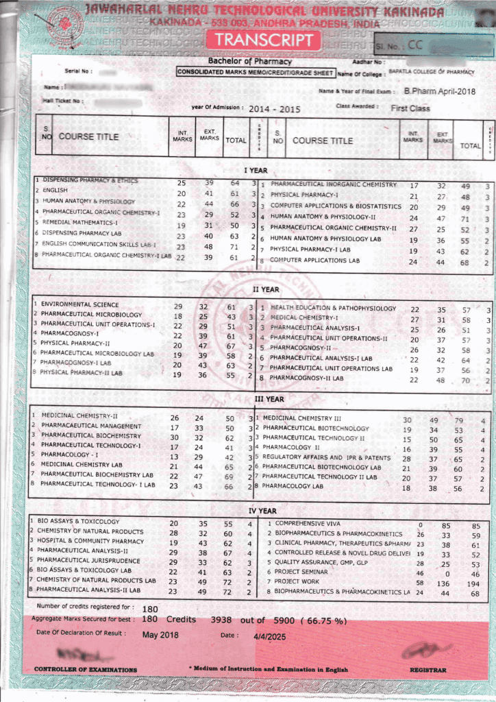 Get JNTU Kakinada Transcript: Step-by-Step - Worldwide Transcripts