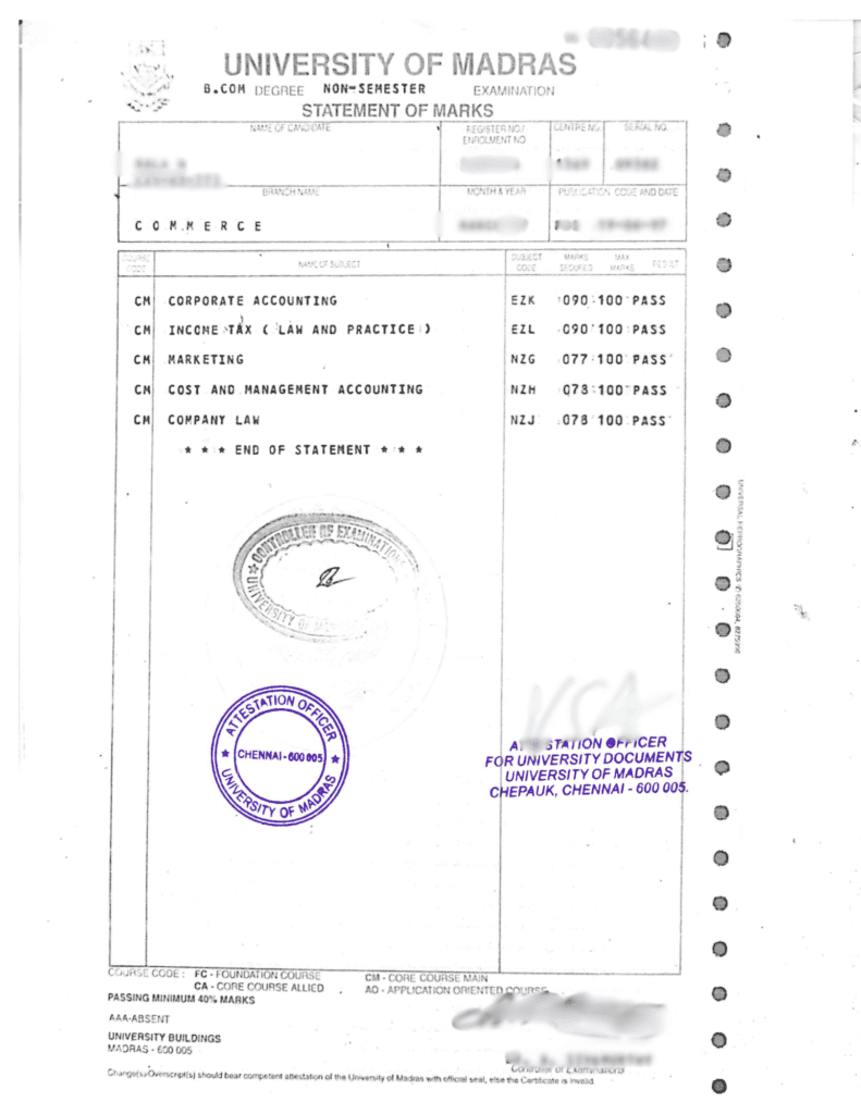 Effortlessly Get Your Madras University Transcript - Worldwide Transcripts